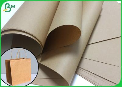 China A0 A1 70gsm 80gsm Brown Color Unbleached Softwood Pulp Kraft Paper For Shipping Bags for sale