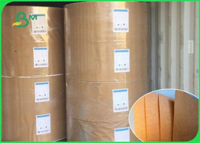중국 100% 버진 펄프 브라운 크래프트 포장지 목록 100g - 450g 무게 반대로 컬 판매용
