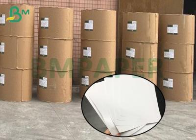 China Jumbo Rolls 70gsm 80gsm Opaque White Offset Book Text Paper 635mm Width for sale