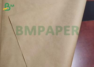 China High Strength 80gsm 90gsm Dark Brown Extensible Sack Kraft Paper Roll for sale