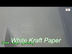 40grs virgin pulp safety mg one side glossy white kraft paper