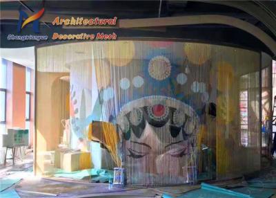 Cina Logo all'aperto dell'interno della decorazione dello spazio di immagine dello schermo a catena di alluminio creativo della tenda in vendita