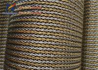 China Dense V Type Spiral Wire Mesh Flexible Copper Architectural for sale