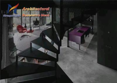 Cina I fori esagonali hanno perforato il metallo perforato Mesh Staircase Handrail Infill Panel in vendita