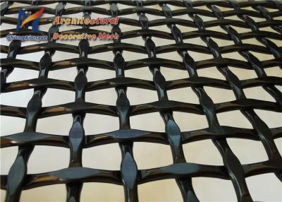 Cina Cavo tessuto architettonico Mesh Dividers Decorative Stairway Panel di lunghezza nera di 8m pieno in vendita
