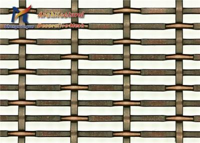 Chine Maille tissée architecturale en laiton antique d'écran de l'acier inoxydable SS304 du grillage 17.5mm à vendre