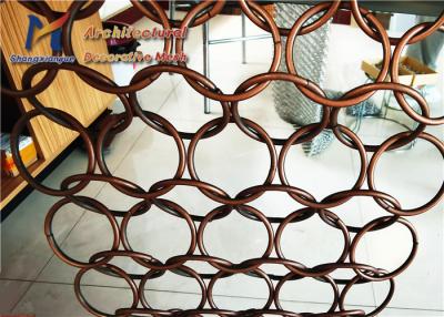 Cina Ring Mesh Fabric d'ottone antico in vendita