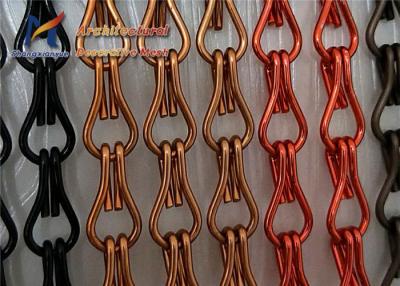 Cina Le tende a catena di alluminio flessibili hanno anodizzato lo schermo decorativo della finestra della parete dei soffitti in vendita