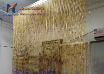 Cina La tenda di alluminio anodizzata del collegamento a catena colora i divisori curvi decorativi in vendita