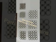 Black Chain Link Screen Mesh 1.5mm 10mm Architectural Stainless Steel Mesh