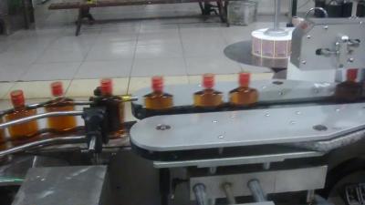 China Brandy Bottle Sticker Printing Machine , Single Roller Wine Labeling Machine for sale
