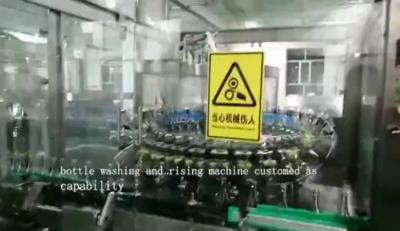 China Hot Sale Automatic Pet Commercial Bottle Washer , Different Filling Heads Bottle Cleaning Brush Machine for sale