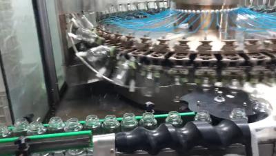China 1.5kw Glass Bottle Filling Line , Bottle Bottle Washer In Beverage Industry for sale