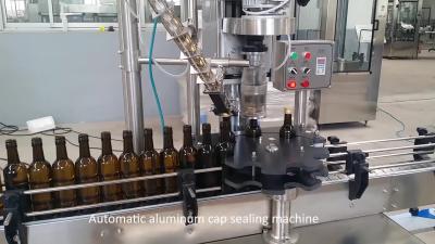 China low price automatic aluminum foil cap seal machin bottle screw cap sealing machine for sale