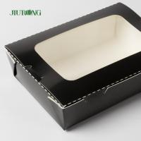 China Custom Corrugated Paper Board Hamburger Box Biodegradable Food Packaging 100-500ml for sale