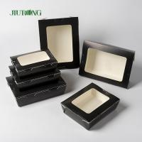 China Custom Corrugated Paper Board Hamburger Box Biodegradable Food Packaging 100-500ml for sale