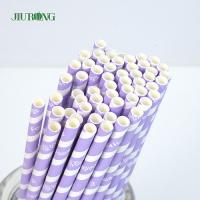 China Biodegradable Paper Straw 60mm Length Custom Logo Compostable Drinking Straw for sale