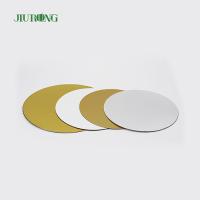China 340mm Disposable Cake Board Drum Food Grade Eco Friendly Silver Grey for sale