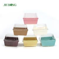 China Recycled Biodegradable Kraft Paper Burger Container F-Flute 500ml Custom Logo for sale