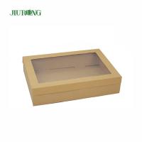 China UV Coated Eco Friendly Takeaway Kraft Paper Box 1200ml Biodegradable Snack Container for sale