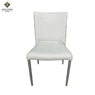 Cina Sedie di cuoio di lusso economiche della sala da pranzo dell'unità di elaborazione di alta qualità con le gambe del metallo in vendita
