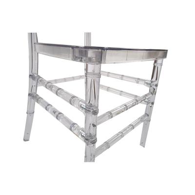 Cina Recyclable PC Resin Acrylic Outdoor Chiavari Chair Easy To Carry in vendita