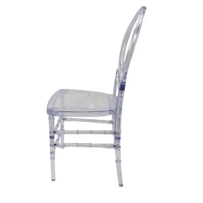 Cina Stackable Transparent Plastic Polycarbonate Resin Chair For Wedding in vendita