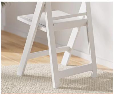 Cina Outdoor Padded White Plastic Resin Folding Chairs For Event Picnic in vendita