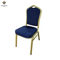 China Function Hall Stackable Banquet Chair Iron Matel Moulded Foam for sale