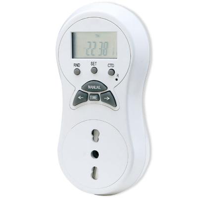 China 7 Day Programmable Digital Timer Switch Plug In 16A 230V Weekly Electric Timer for sale
