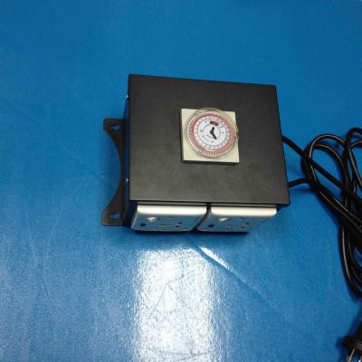 China Hydroponics 4 Way Power Timer Controller Box 24 Hrs Multi Socket EU US UK Type for sale