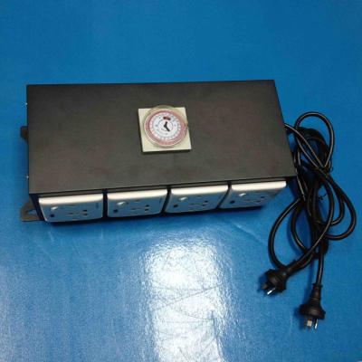 China 8 Outlet 24 Hour Hydroponics Timer Box Multi Switchable Sockets Outlet Controller Indoor Plant Growth for sale