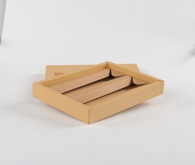 China Single Wall Corrugated Board Paper Collapsible Paper Box Outer Size 240*160*120 mm for sale