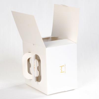 Cina Eleganti scatole regalo di Natale personalizzabili in cartone con struttura di cartone grigio di design semplice in vendita