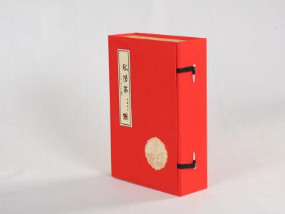 Cina Vita lavorativa lunga ad alta resistenza piegante rossa classica dei contenitori di regalo del cartone in vendita