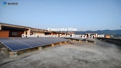 Industrial Distributed Rooftop Solar System-Cement Flat Roof Type 1