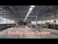 cement flat roof type 2 industrial distributed solar system easy installation