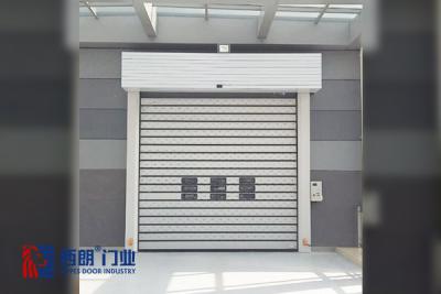 China industrial electric overhead thermal insulated metal spiral high speed door for sale