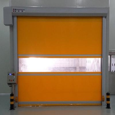 China Industrial PVC Fabric High Speed Rapid Rolling Shutter Traffic Door for GMP Clean Room for sale