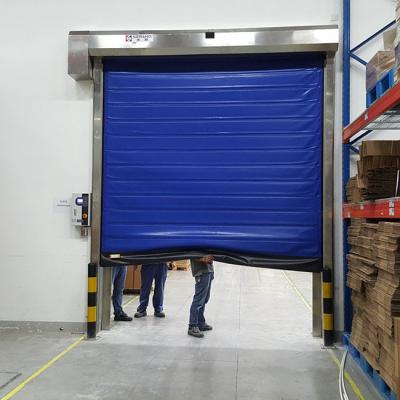 China Industrial Cold Storage Thermal Insulated High Speed Rapid Rolling up Freezer Door for sale