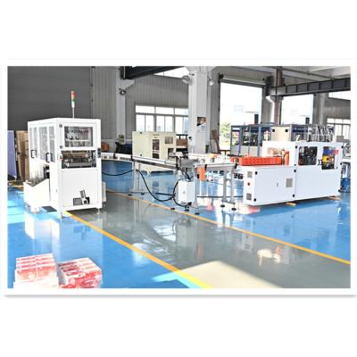 中国 ティッシュペーパー11kw PLCのトイレ ットペーパーの包装機械3列 販売のため