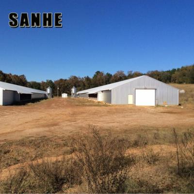 China prefabricated chicken house low cost broiler poultry farm house design for sale