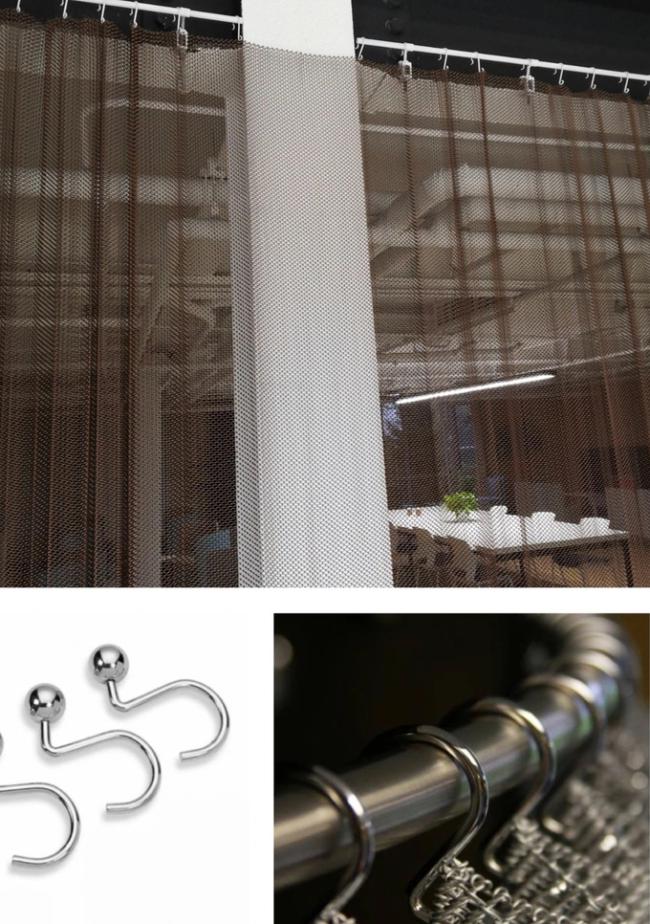 Design And Manufacture Metal Coil Drapery, Custom Metal Coil Curtain 6