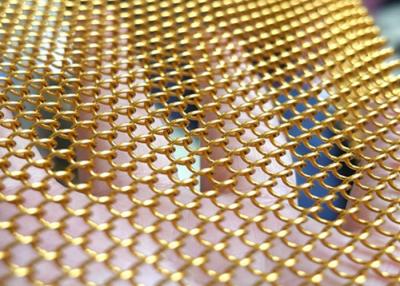 Cina cavo Dia Copper Metal Coil Drapery di 1.2mm per la decorazione del ristorante in vendita