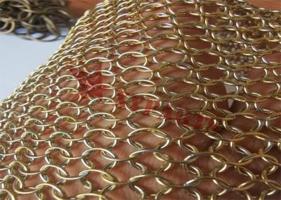 Cina Tenda in maglia ad anello in ottone per divisori di sale 1,5 x 15 mm in vendita