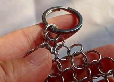 China Customizable 7x7inch Chain Mail Cast Iron Cleaner Rust Resistance for sale