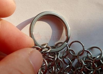 China Customizable 7x7inch Chain Mail Cast Iron Cleaner Rust Resistance for sale