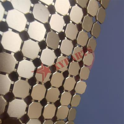 China Verschiedene Farben, 3 mm Metall-Paillettennetz für Raumteiler zu verkaufen