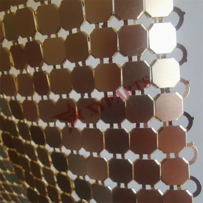 China Verschiedene Farben, 3 mm Metall-Paillettennetz für Raumteiler zu verkaufen