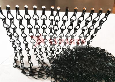 Cina Catena del gancio del collegamento a catena anodizzata divisore dello spazio doppia della tenda di alluminio della mosca in vendita